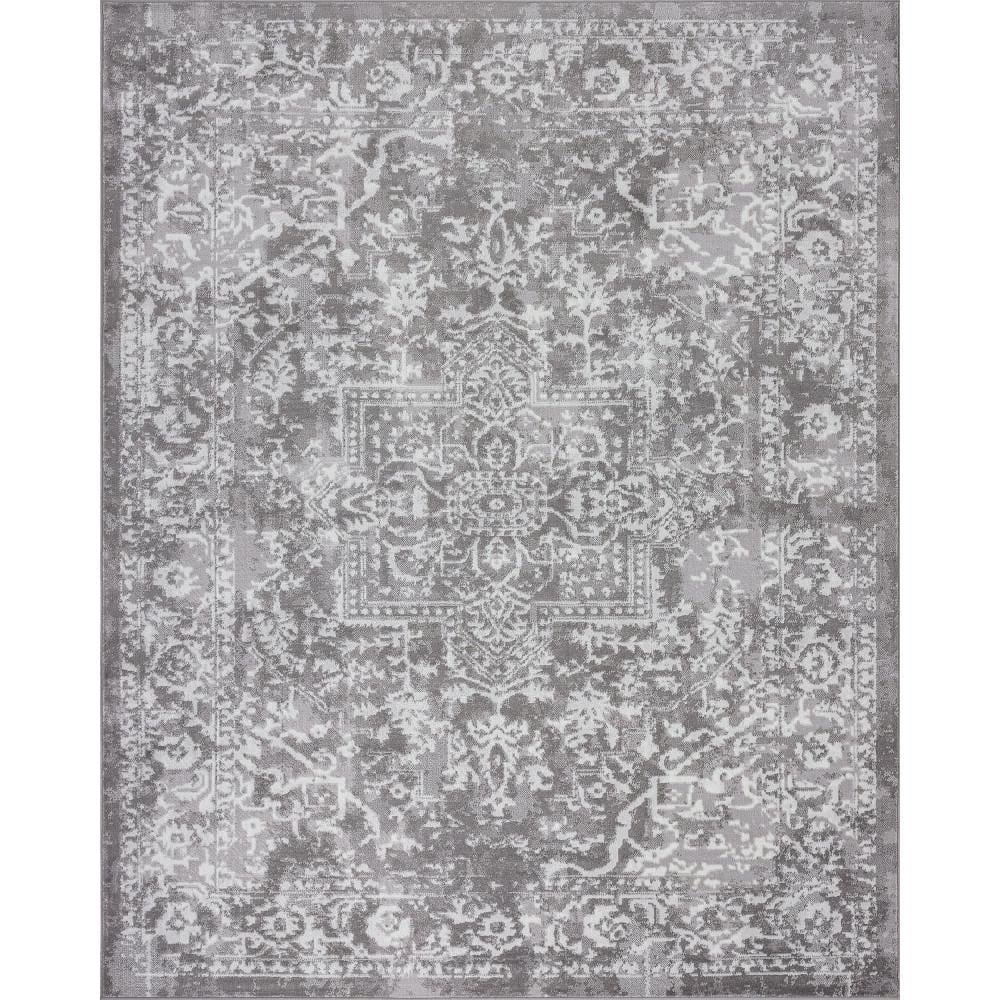 Tayse Rugs Nexus Oriental Gray 5 ft. x 7 ft. Indoor Area Rug NEX1700 ...