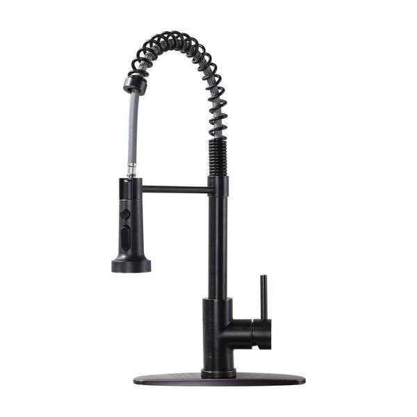 ARCORA Single Handle Pull Down Sprayer Kitchen Faucet, Stainless Steel ...