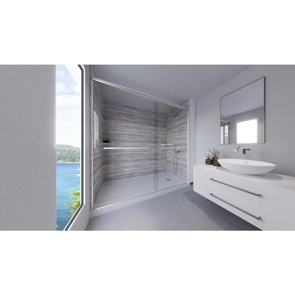 NuVo Driftwood-Rainier 60 in. x 32 in. x 99 in. Floor/Ceiling Base/Wall ...
