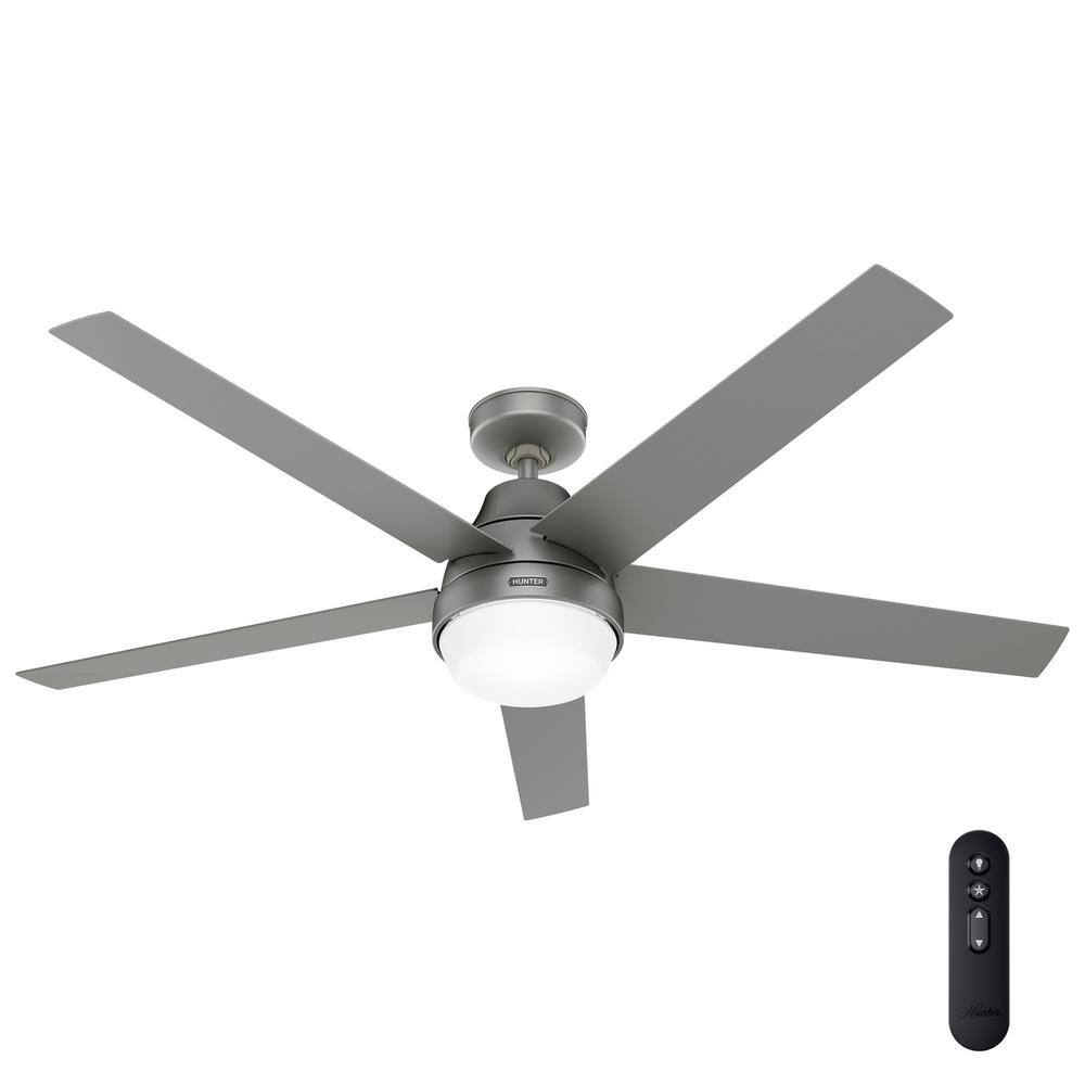 Hunter Hunter 60 in. Aerodyne Wi-Fi ENERGY STAR Matte Silver Smart ...
