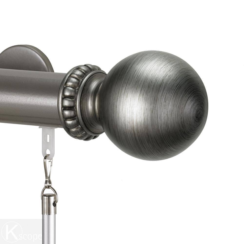 Art Decor Tekno 40 84 in. Non-Adjustable 1.5 in. Single Traverse Window ...