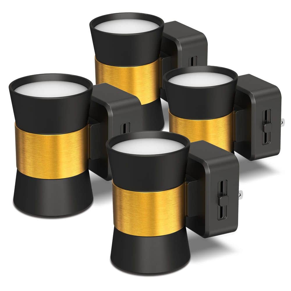 YANSUN 4-Pack Decorative LED Night Lights Plug into Wall - 3000K Soft ...