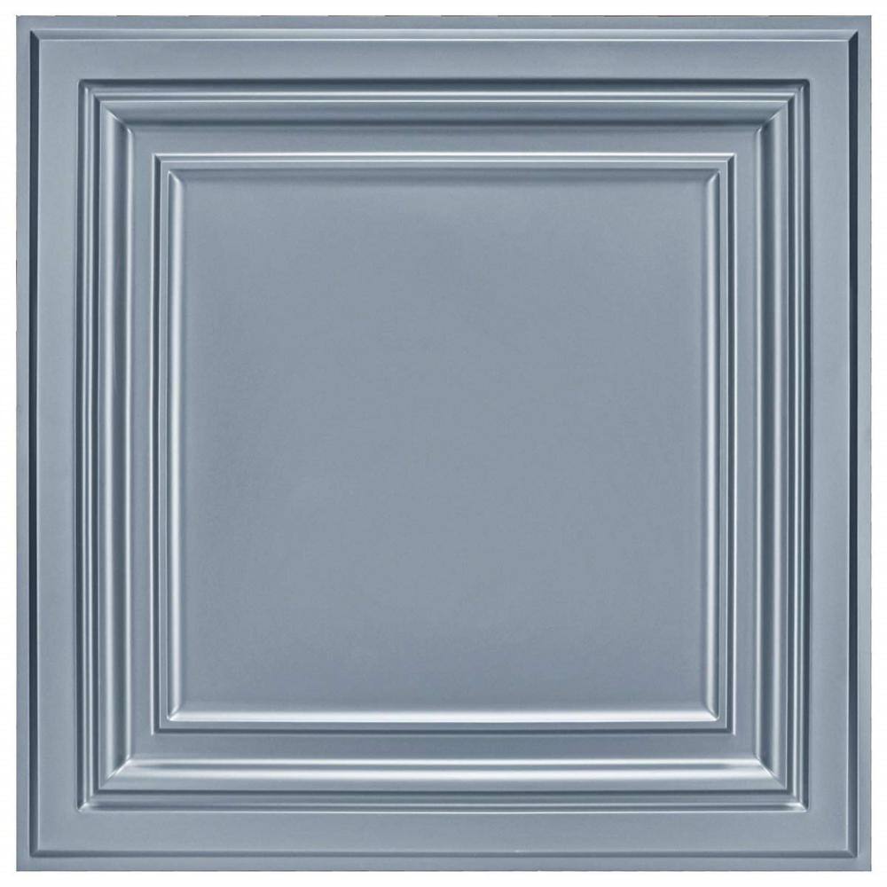 Art3dwallpanels Gray 2 ft. x 2 ft. PVC Ceiling Tiles 3D Wall Panel for ...