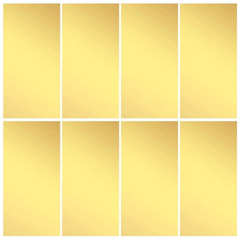 Afoxsos 8-Piece Brass Shim Stock Assortment, 6 x 3 in., Thicknesses: 0. ...