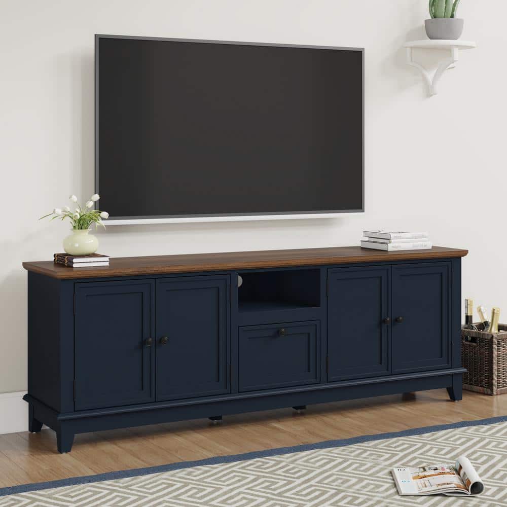 Navy blue tv cabinet store