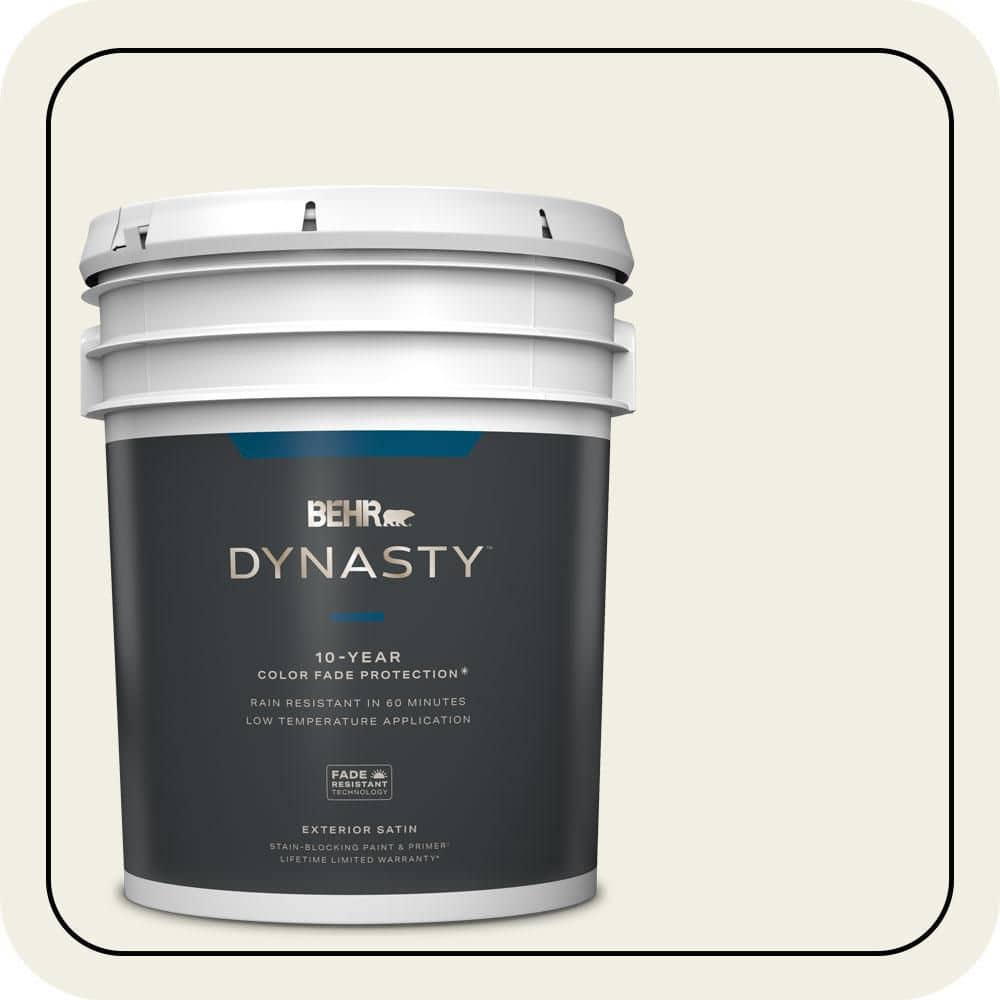 BEHR DYNASTY 5 gal. #780C-1 Sea Salt Satin Enamel Exterior Stain ...