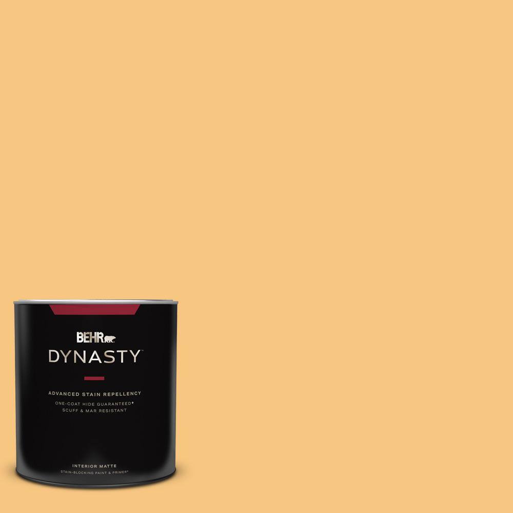 BEHR DYNASTY 1 qt. #PPU6-07 Jackfruit Matte Interior Stain-Blocking ...