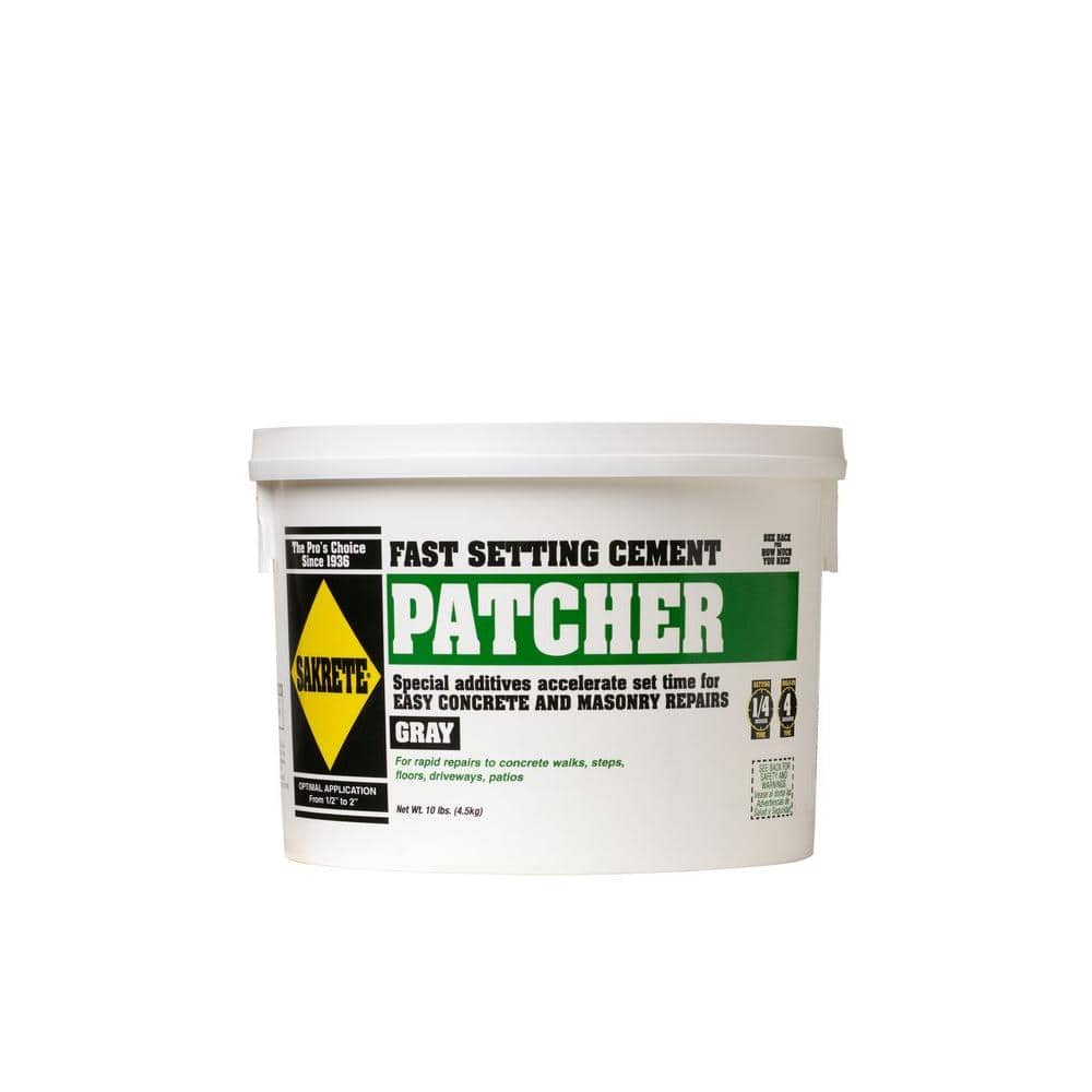 SAKRETE 10 lb. Fast Setting Cement Patcher Concrete Mix 403.10.sk - The ...