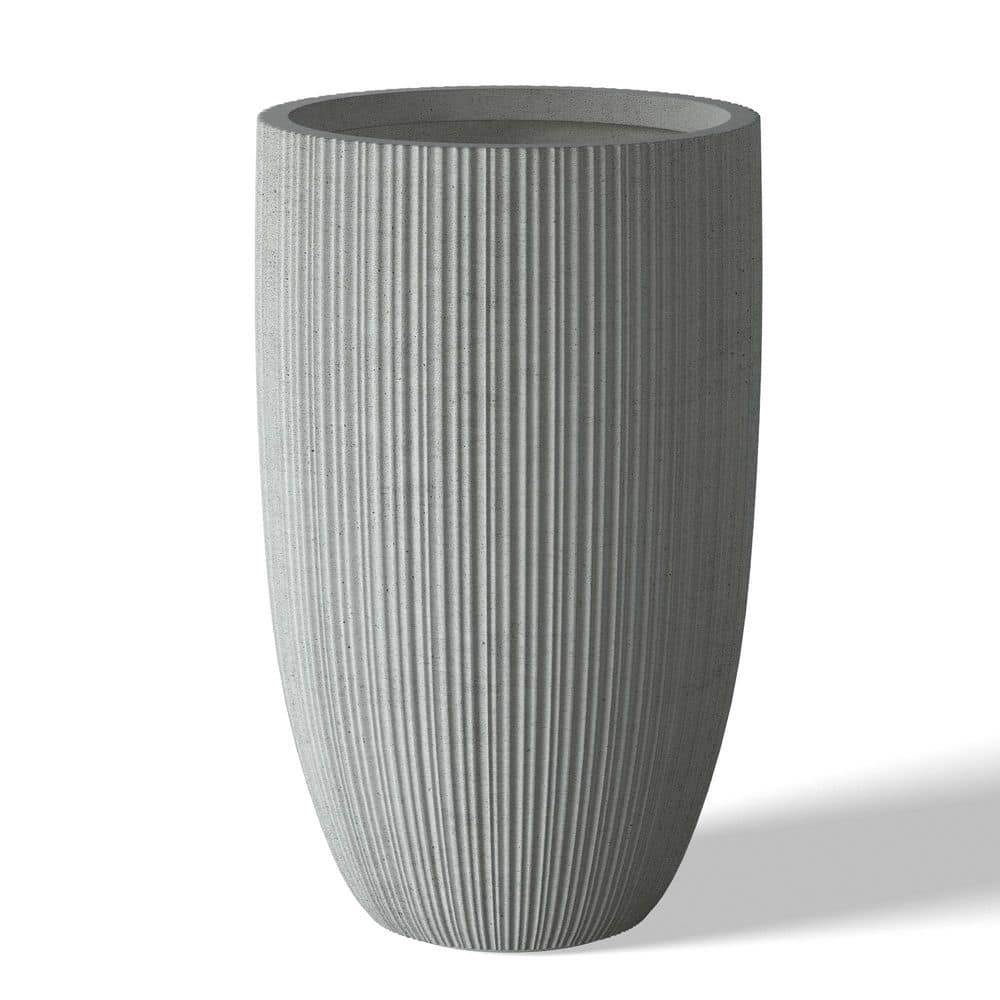 Sapcrete 14 in. Large Natural Gray(Enhanced Core) Concrete Round ...