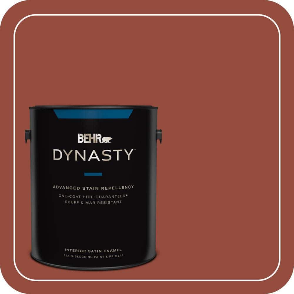 BEHR DYNASTY 1 gal. #S-H-200 New Brick Satin Enamel Interior Stain ...