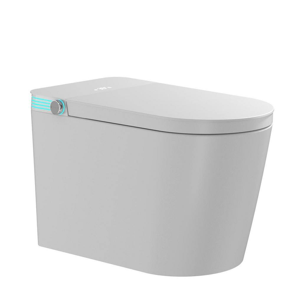 Xspracer Moray Elongated Smart Bidet Toilet 1.28 GPF in White with ...