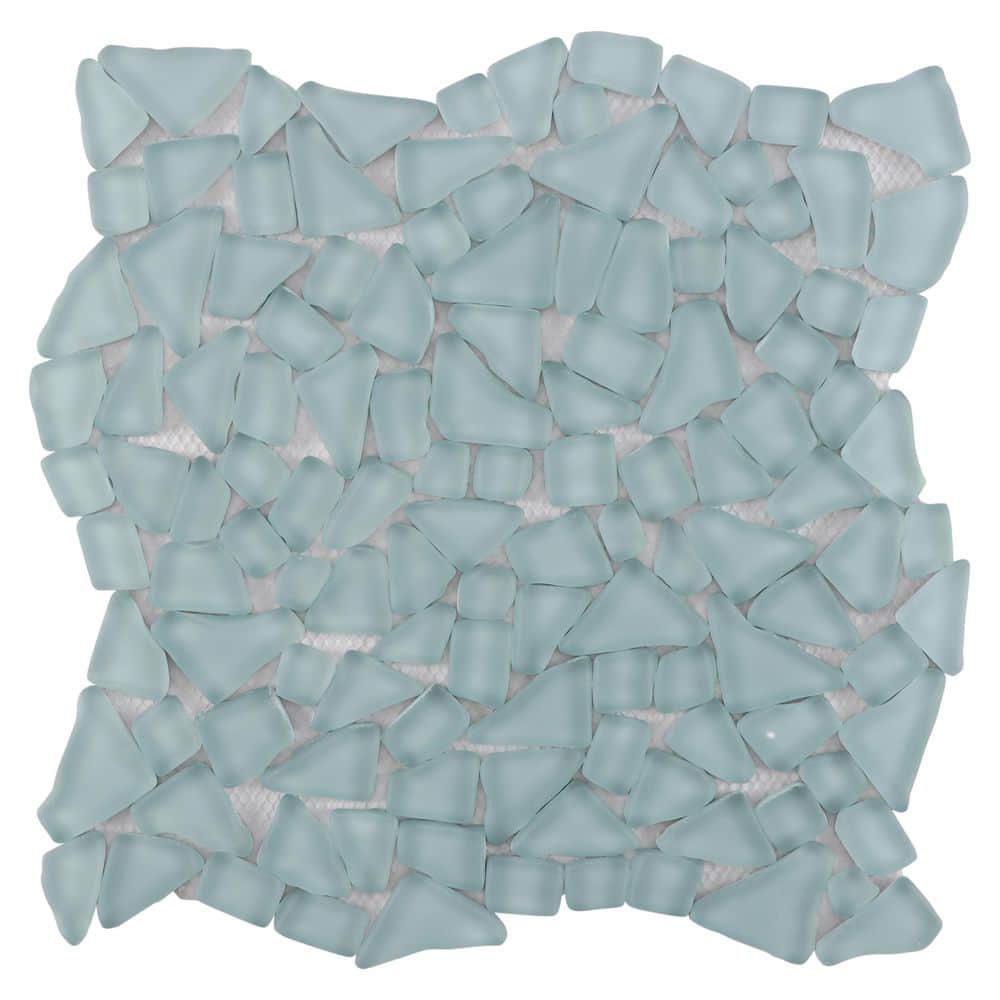 Ivy Hill Tile Coralis Atlantic Blue 4 in. x 0.31 in. Frosted Matte ...