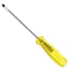 URREA 6 in. Long Round Shank Flat Tip Amber Handle Screwdriver 9606 ...