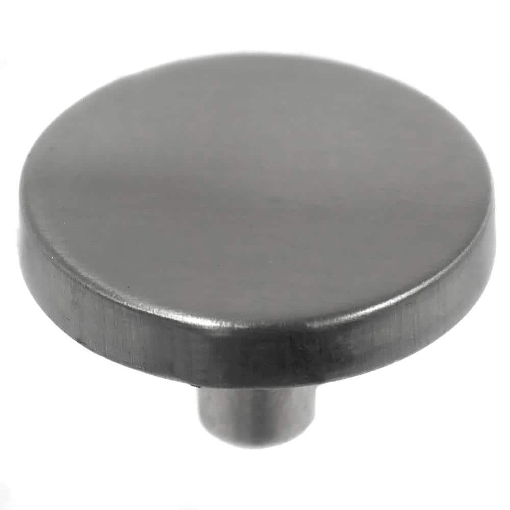 Laurey Tech 1-1/4 in. Satin Chrome Round Cabinet Knob 34539 - The Home ...