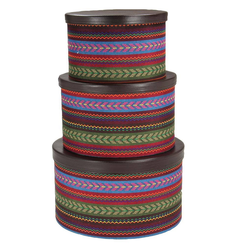 southwest-aztec-design-with-faux-leather-top-household-essentials ...