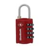WordLock 4-Dial Resettable TSA Approved Combination Luggage Lock in Red ...