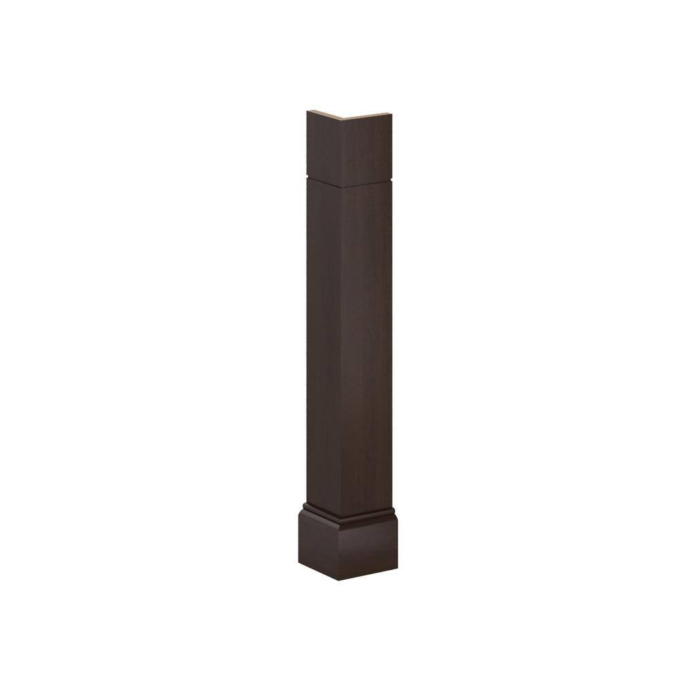 Hampton Bay 5.75 in. x 5.75 in. x 34.5 in. Deco Corner Post End Panel ...