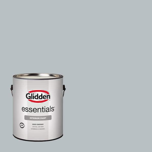 Glidden Essentials 1 gal. PPG1012-4 Gray Frost Flat Interior Paint ...