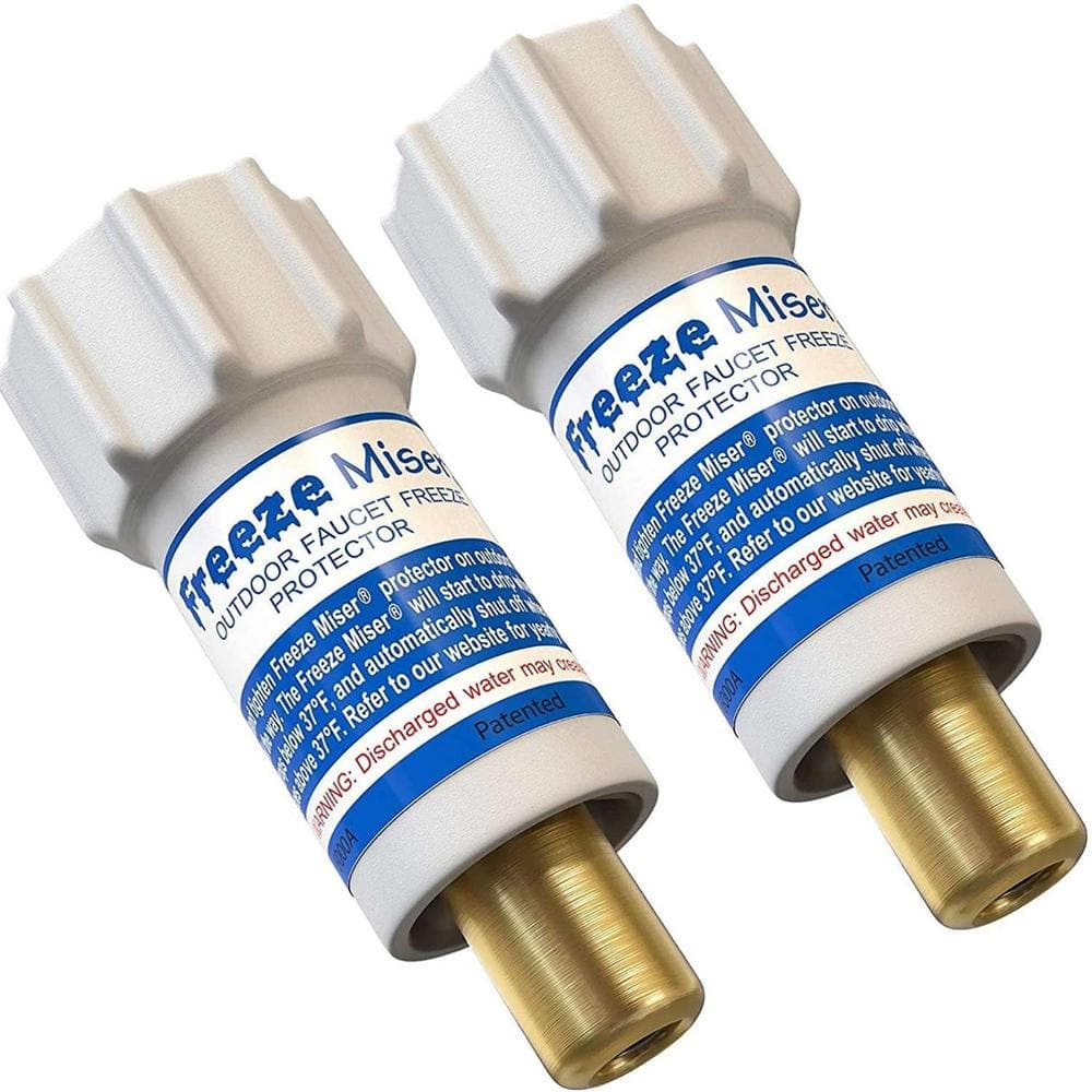FREEZE MISER Outdoor Faucet Freeze Protector 2 Pack 6000-02 - The Home ...