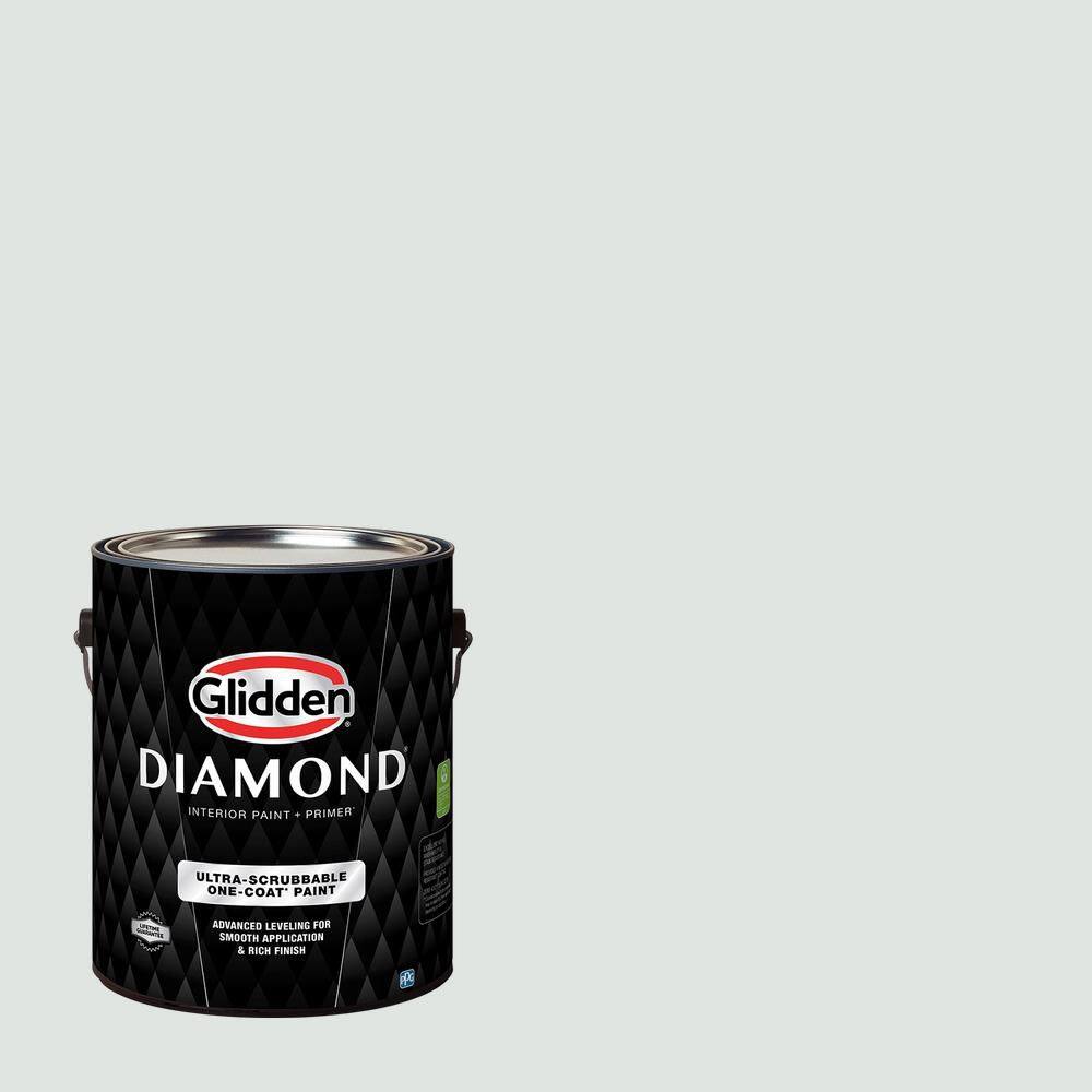Glidden Diamond 1 gal. PPG1012-1 Icy Bay Eggshell Interior Paint with ...