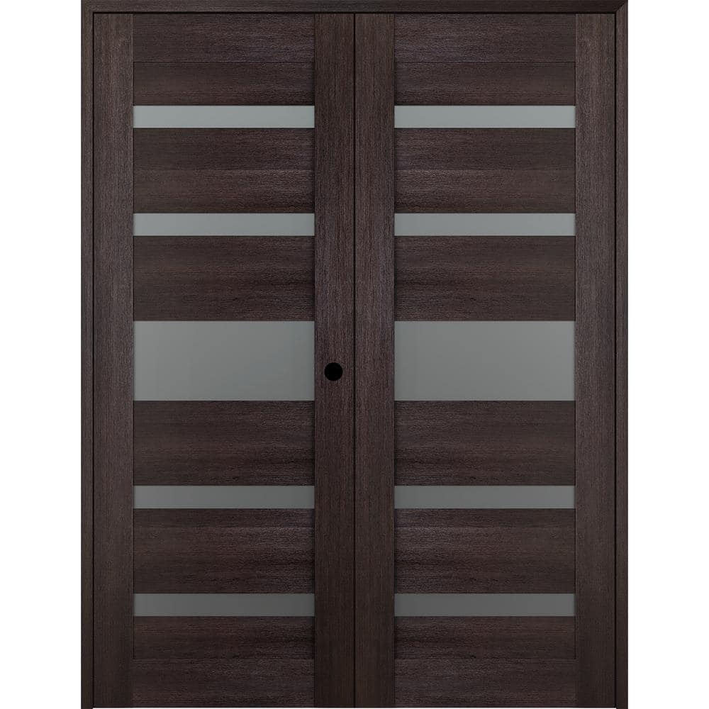 Belldinni Vona 07-05 56 in. x 96 in. Left Hand Active 5-Lite Frosted ...