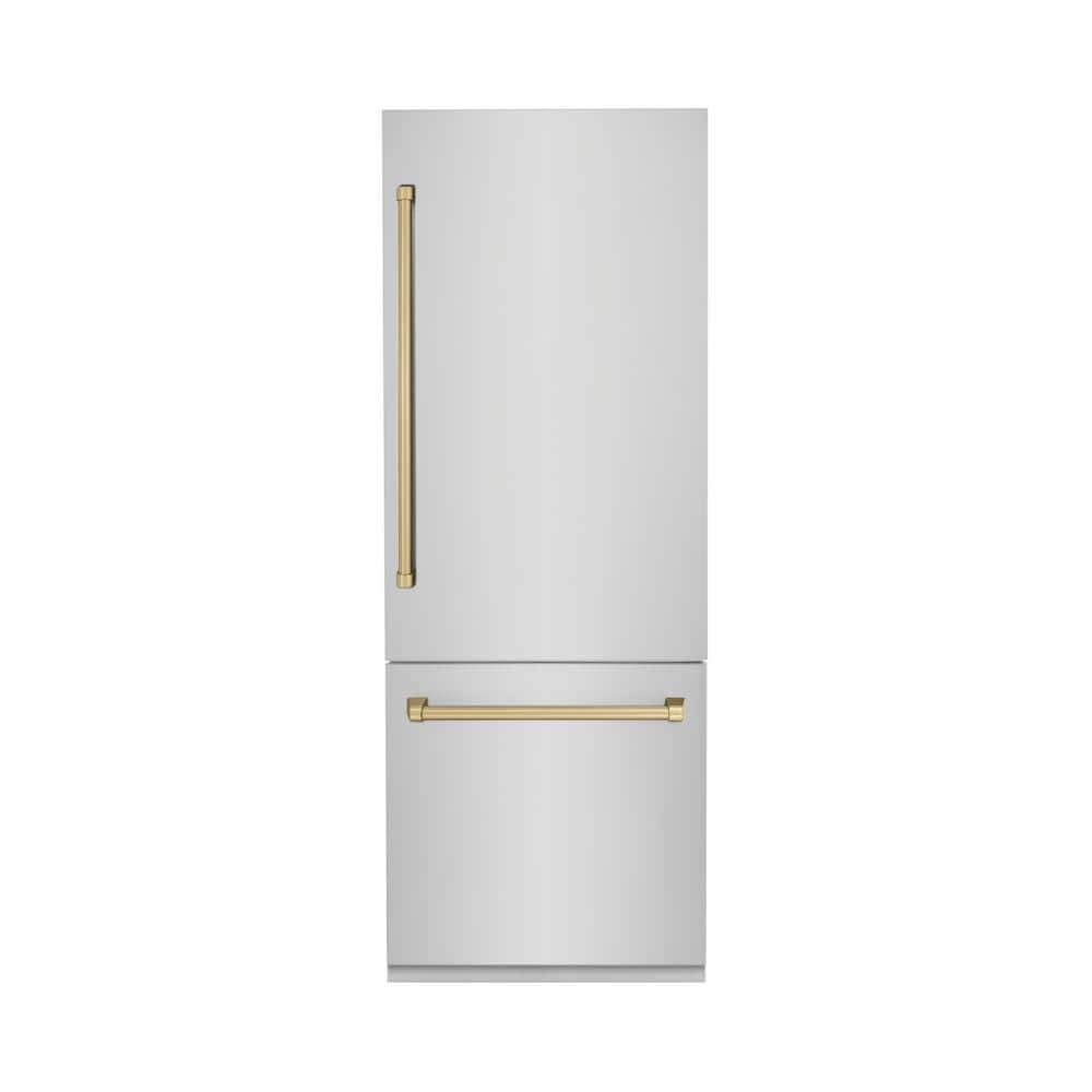 ZLINE Kitchen and Bath Autograph Edition 30 in. 2-Door Bottom Freezer ...