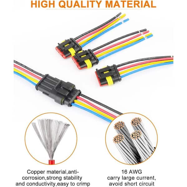 4 Pin Waterproof Electrical Connectors