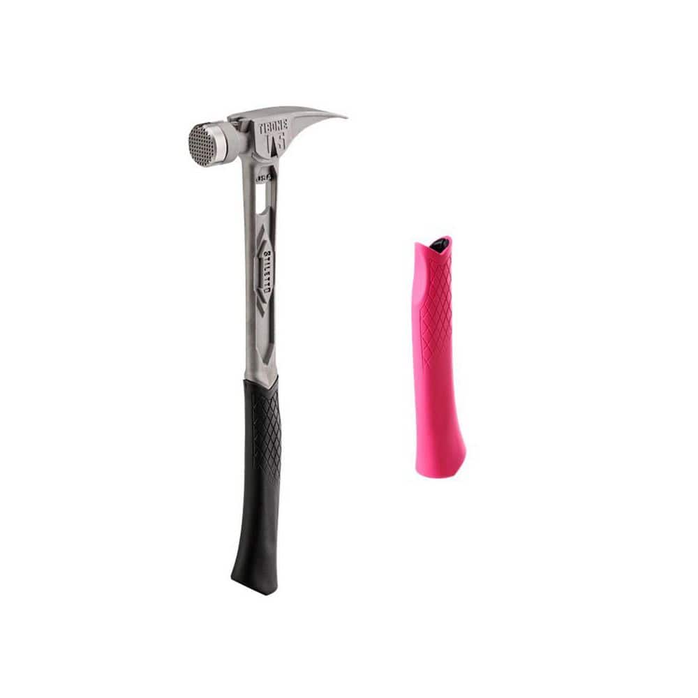Milwaukee 15 oz. TiBone Milled Face with Curved Handle with Pink ...