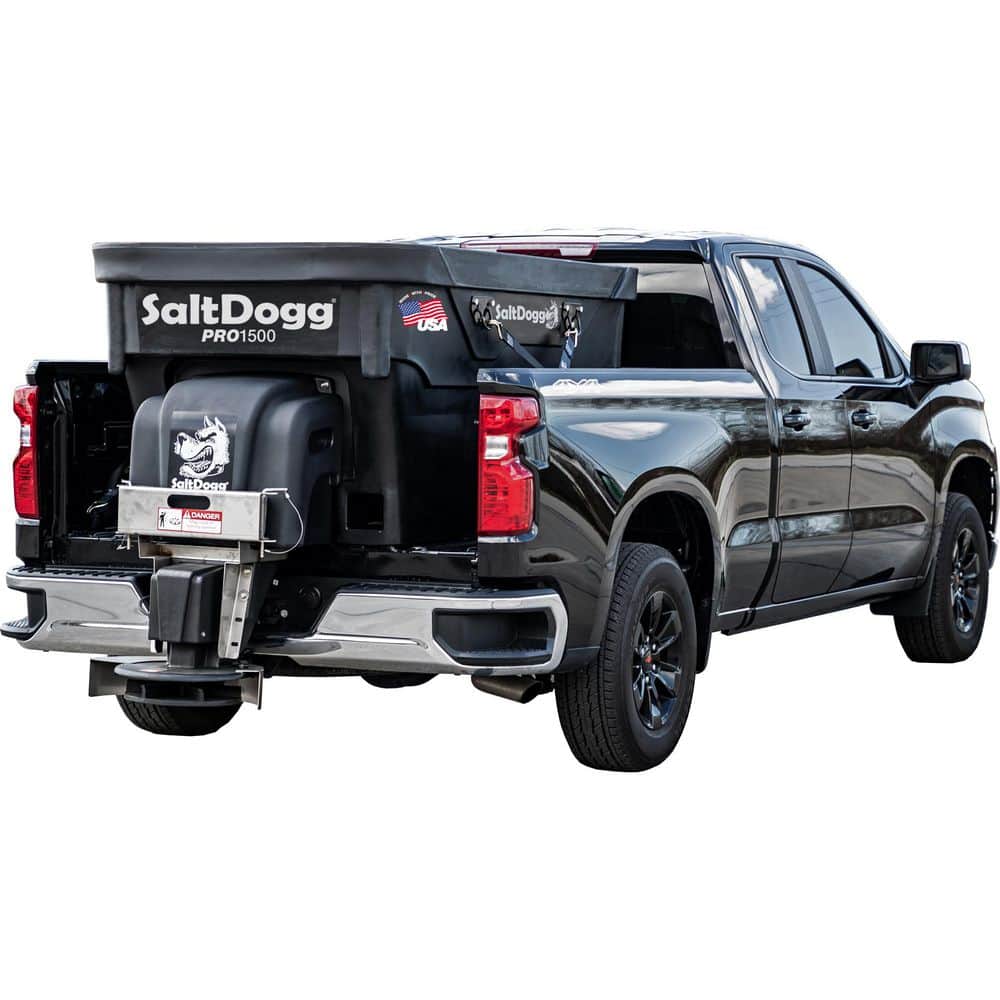 BUYERS PRODUCTS 1.5 cu. yds. Remote Controlled Electric Black Poly ...