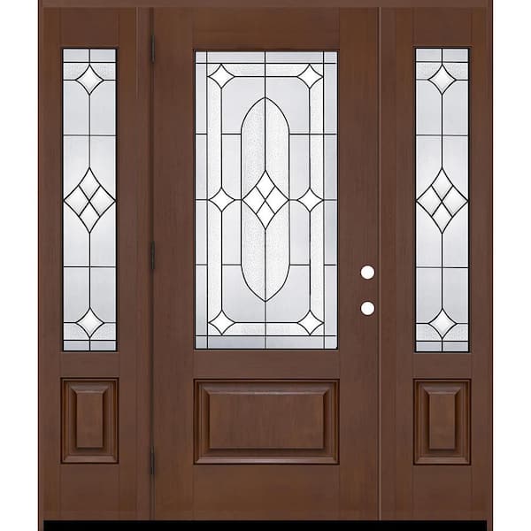 Steves & Sons Regency 68 in. x 80 in. 3/4L Axis Glass RHOS AutumnWht ...