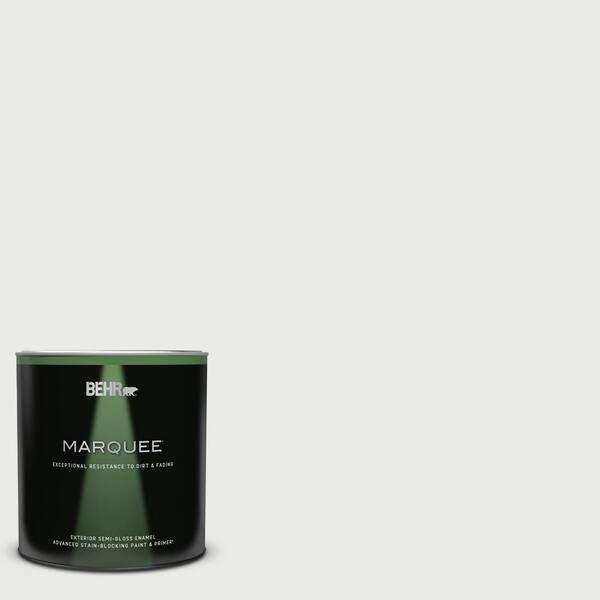 BEHR MARQUEE 1 qt. Designer Collection #DC-002 Statement White Semi ... BEHR MARQUEE 1 qt. Designer Collection #DC-002 Statement White Semi ...