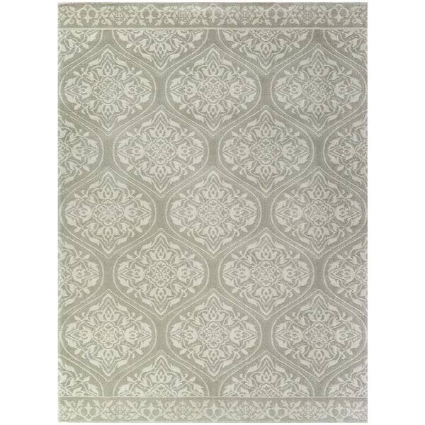 Home Decorators Collection Beige 5 ft. x 7 ft. Ogee Indoor Area Rug ...