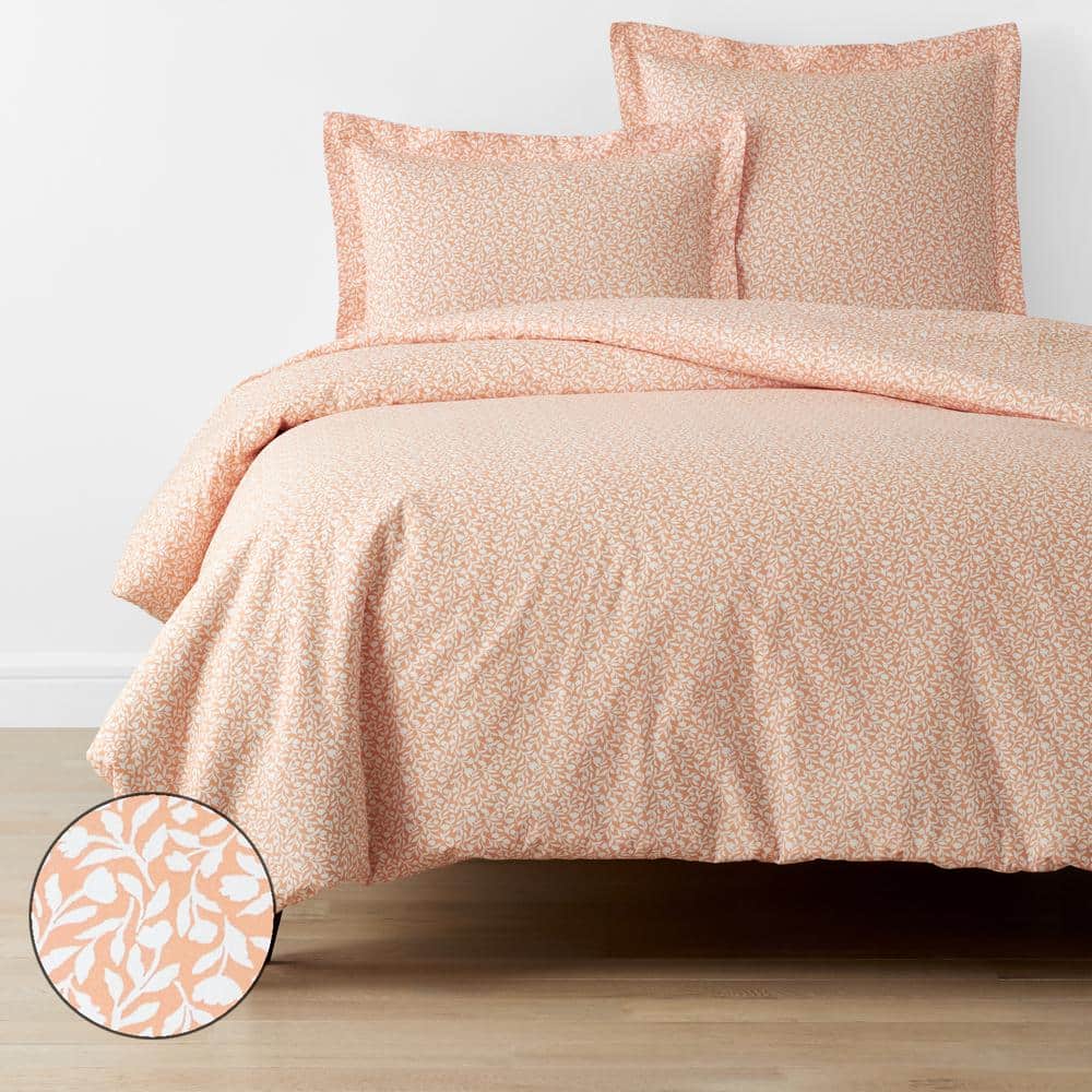 The Company Store Company Cotton Serene Floral Mango Queen Cotton ...