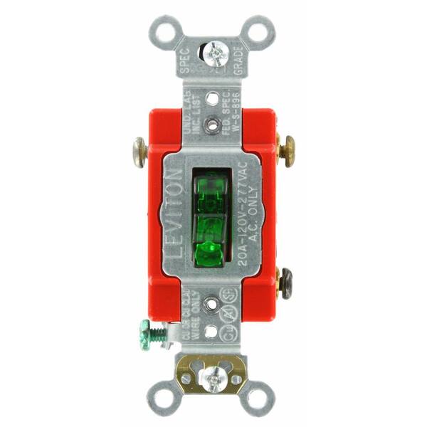 Leviton 20 Amp Industrial Grade Heavy Duty Single-Pole Pilot Light ...