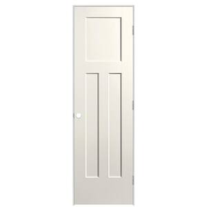 Masonite 24 in. x 80 in. 3-Panel Winslow Left-Hand Solid Core Ultra ...