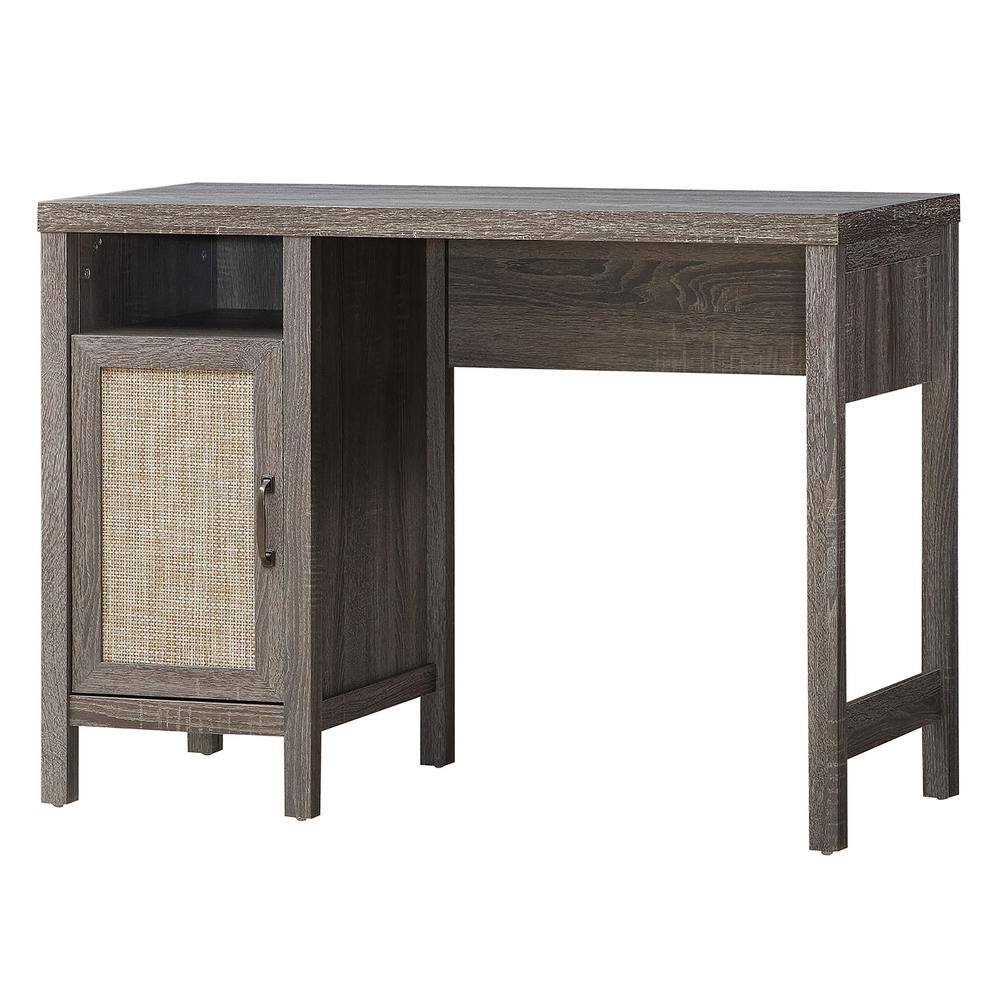 Reviews for Costway 42 in. Dark Oak Computer Desk Writing Table with ...