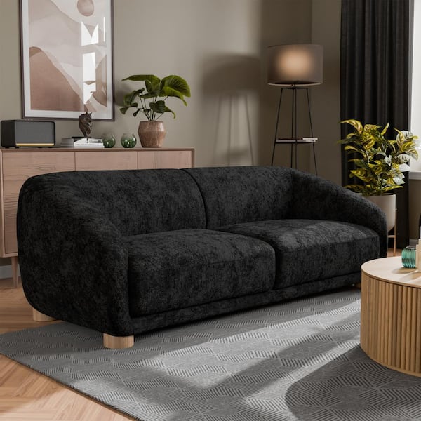 Furniture of America Waxley 87.5 in. Slope Arm Chenille Rectangle ...