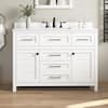 Home Decorators Collection Hanna 48 in. Single Sink White Bath Vanity ...