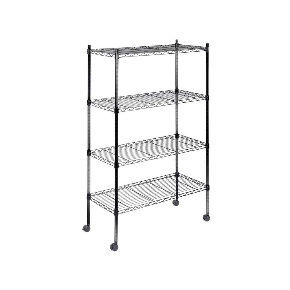 Tileon Heavy-Duty 4-Tier Shelving Units Adjustable, Wire Shelf with 800 ...