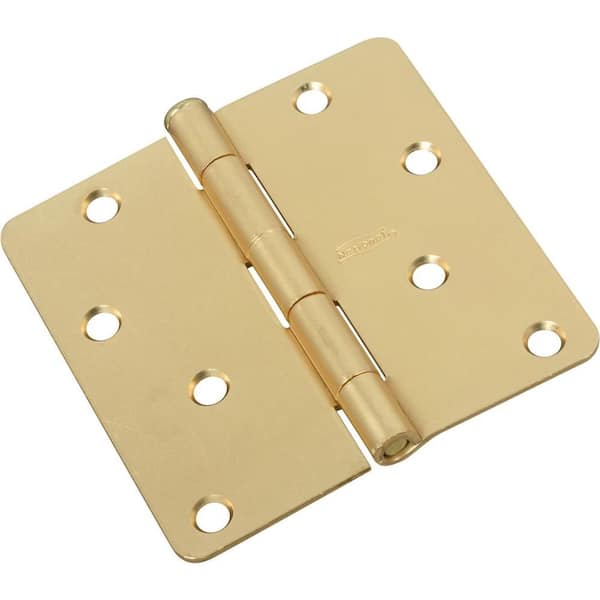 National Hardware 4 in. Door Hinge 512RC 4X4 DR HNG STBR - The Home Depot