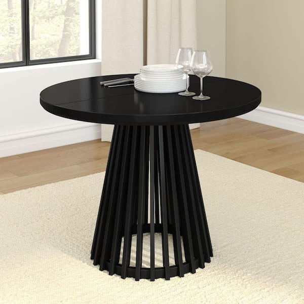 Reviews for Costway Rubber White and Natural Wood 39 in. Pedestal ...