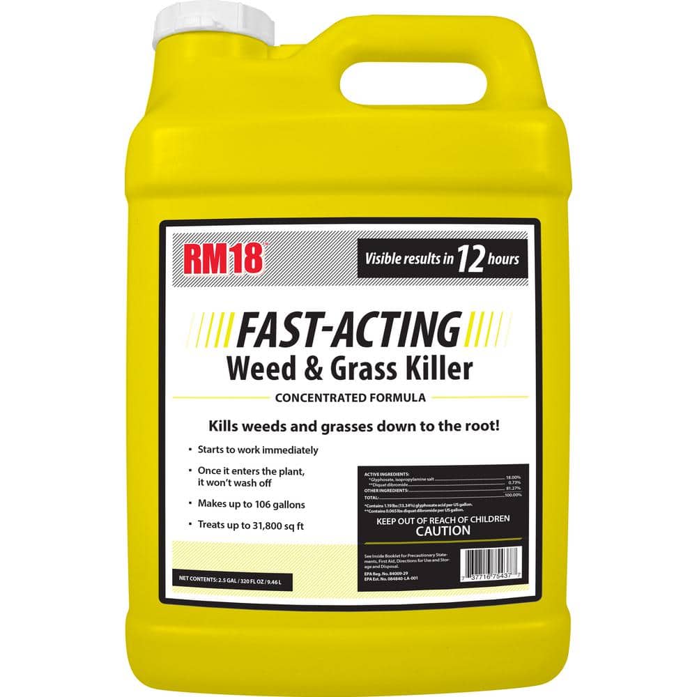 RM18 2.5 Gal. Fast-Acting Weed and Grass Killer Concentrate 75437 - The ...
