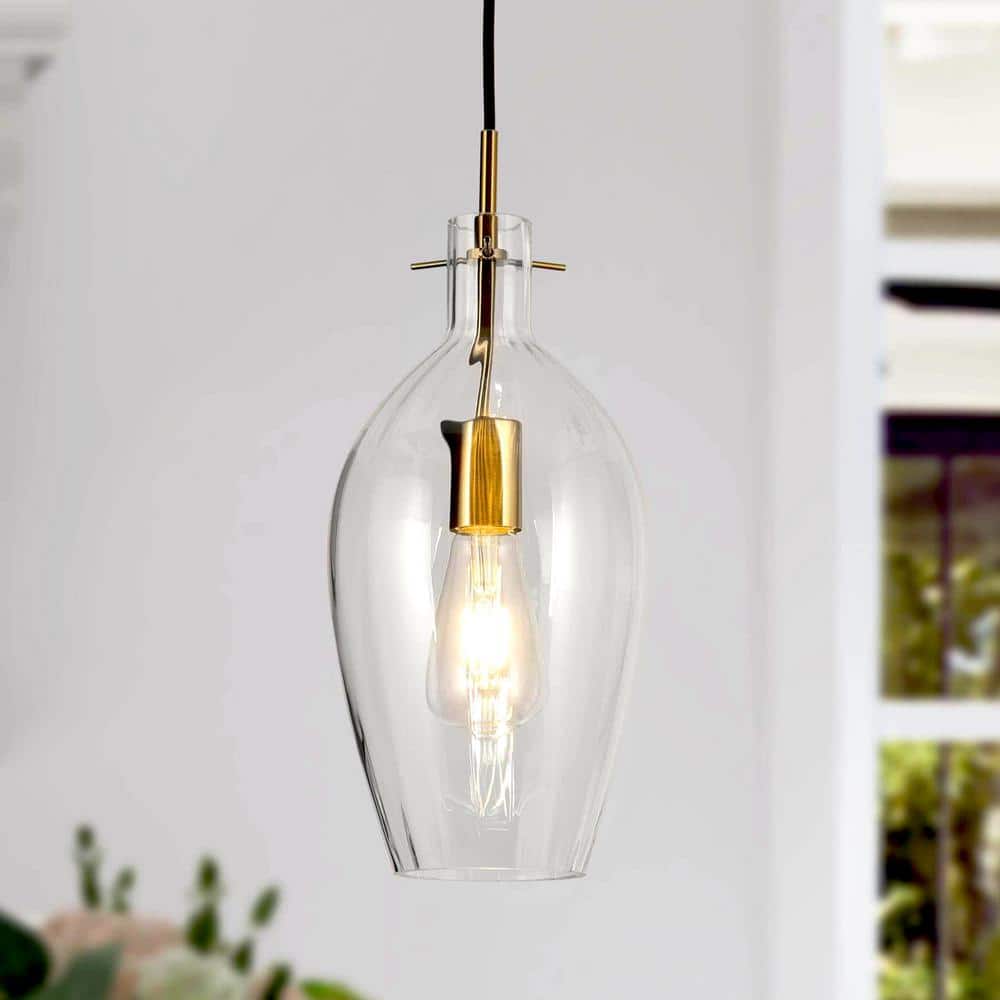 Uolfin Transitional Geometric Kitchen Island Pendant Light 1-Light ...