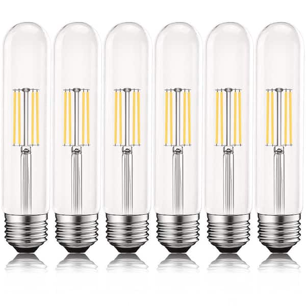 LUXRITE 60-Watt Equivalent T9 Dimmable Edison Tube LED Light Bulbs ... LUXRITE 60-Watt Equivalent T9 Dimmable Edison Tube LED Light Bulbs ...