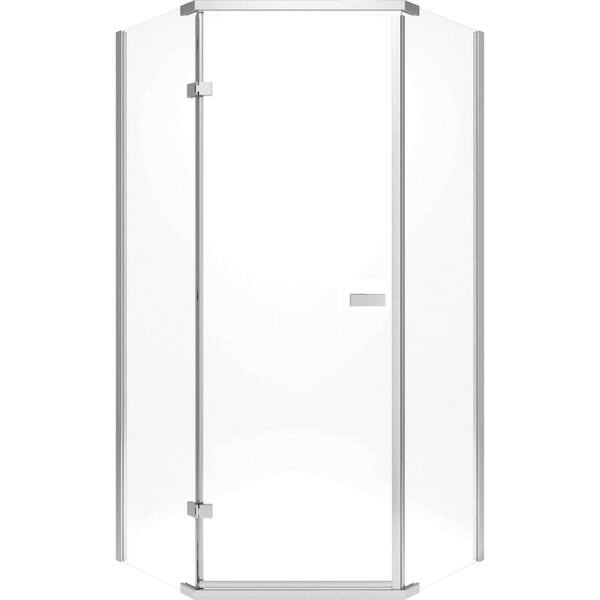 Delta 38 in. L x 38 in. W x 72 in. H Corner Shower Kit with Pivot ...