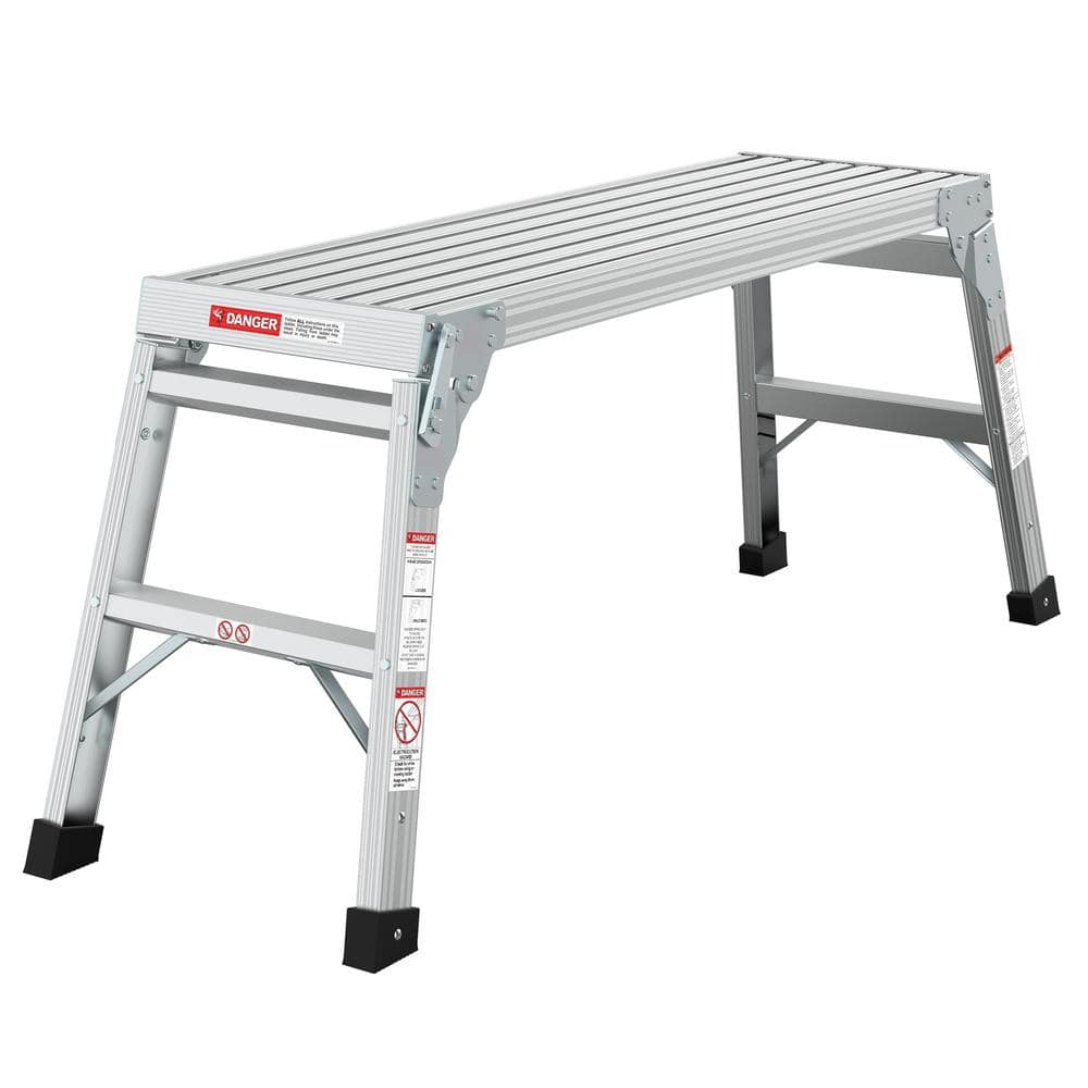 Angel Sar 40 in. Aluminum Portable Work Platform, Capacity 225 lbs ...