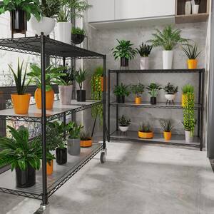 FUNKOL 6-Tier Heavy Duty Storage Wire Rack with Wheels, 6000LBS NSF Height Adjustable Metal ...