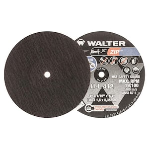 WALTER SURFACE TECHNOLOGIES Zip Wheel 4.5 in. x 7/8 in. Arbor x 3/64 in ...