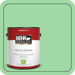 BEHR ULTRA 1 gal. #450B-4 Green Trance Extra Durable Semi-Gloss Enamel ...