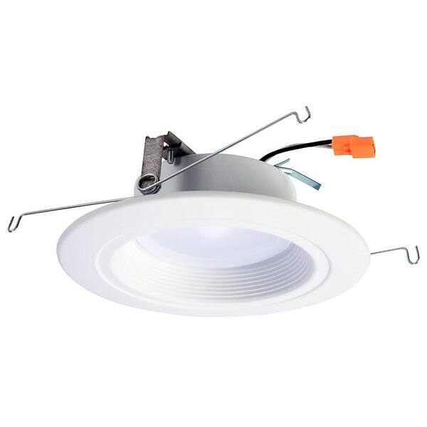 HALO RL 5 in. and 6 in. White Integrated LED Recessed Ceiling Light ...